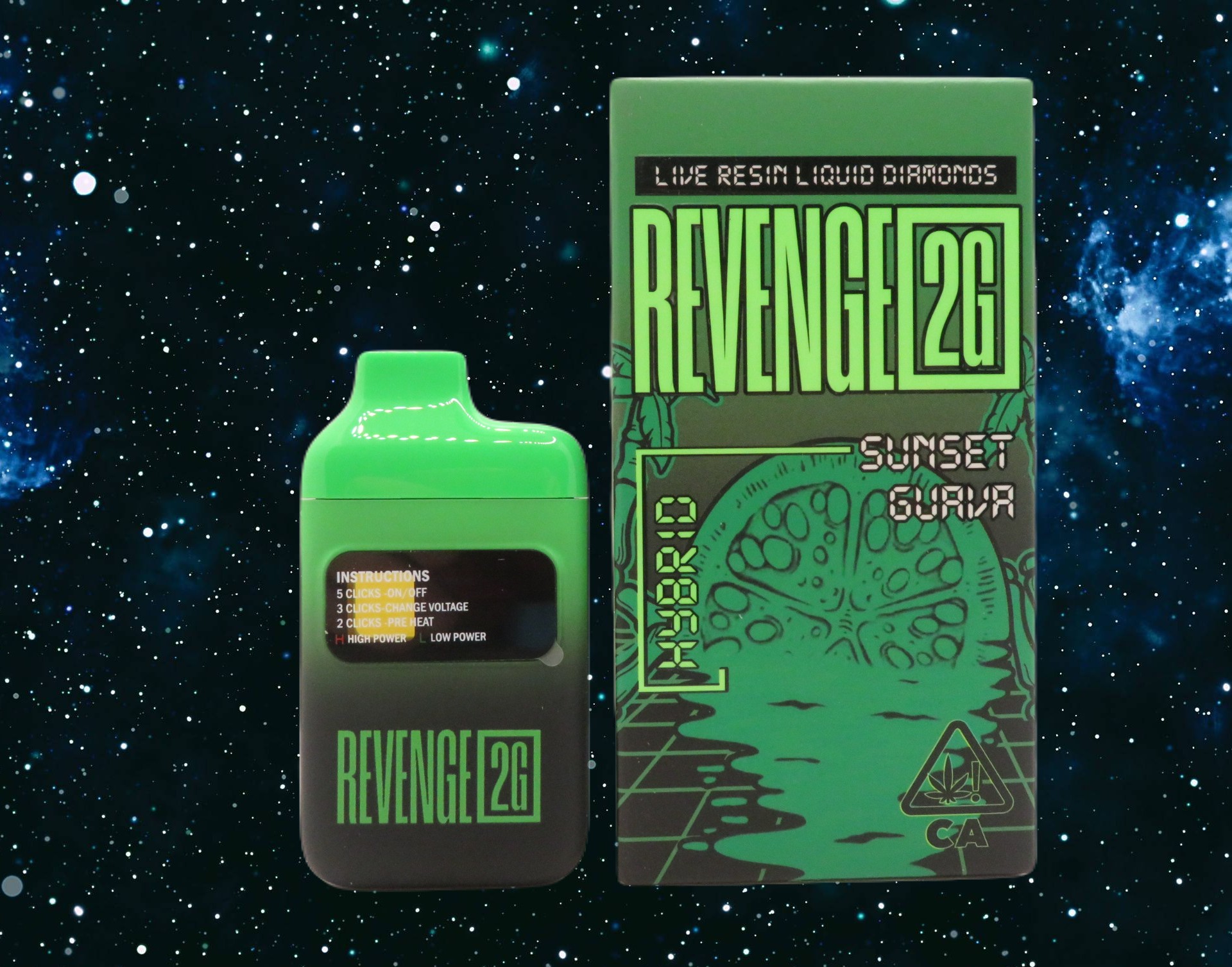 Sunset Guava ~ 2 Gram Live Resin Dab Bar | REVENGE - Top Cola Delivery